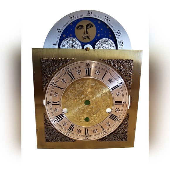 Other | Vintage Grandfather Moon Stars Clock Face Randallwestern ...
